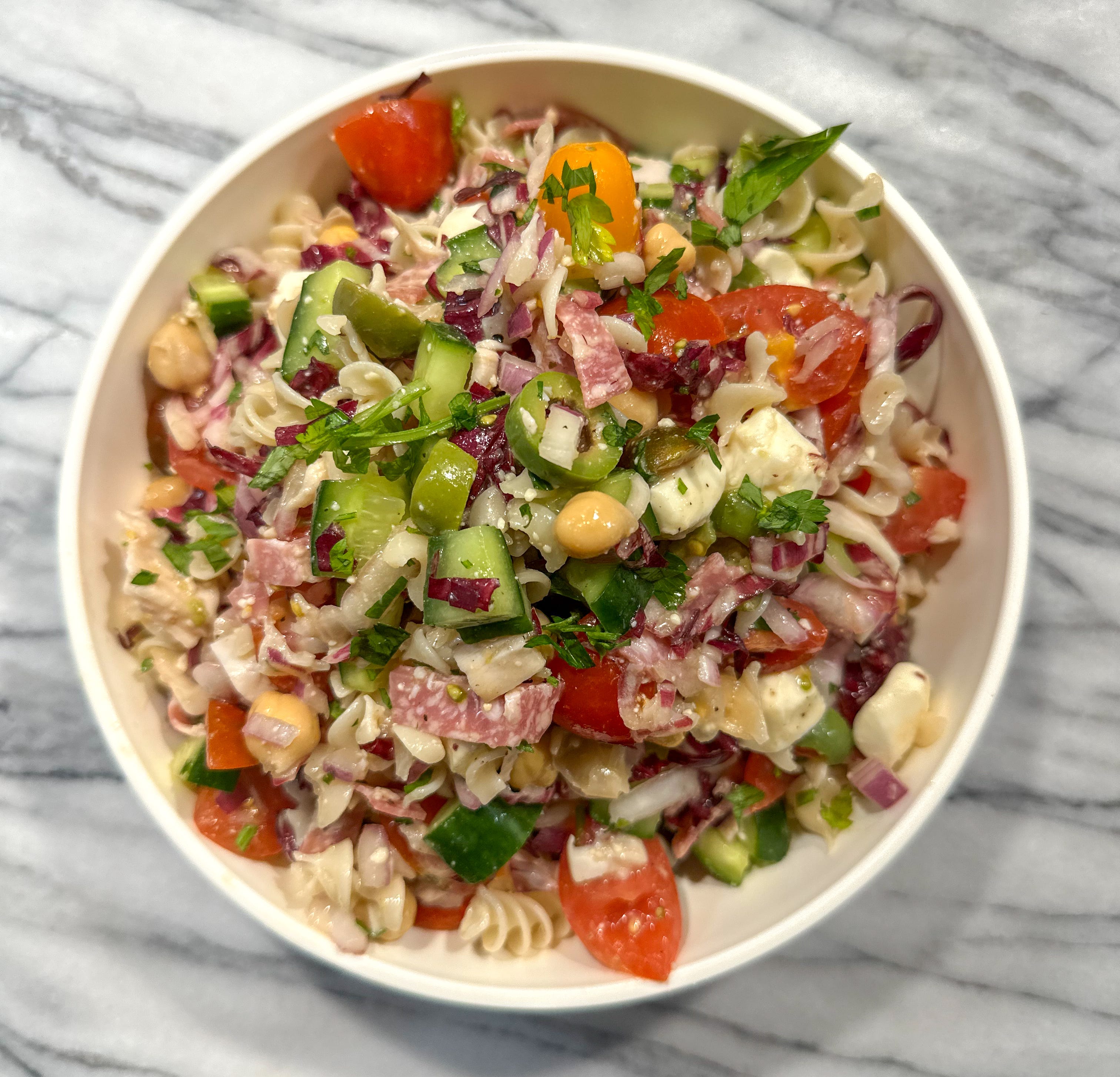 la scala dense bean PASTA salad - by ashley