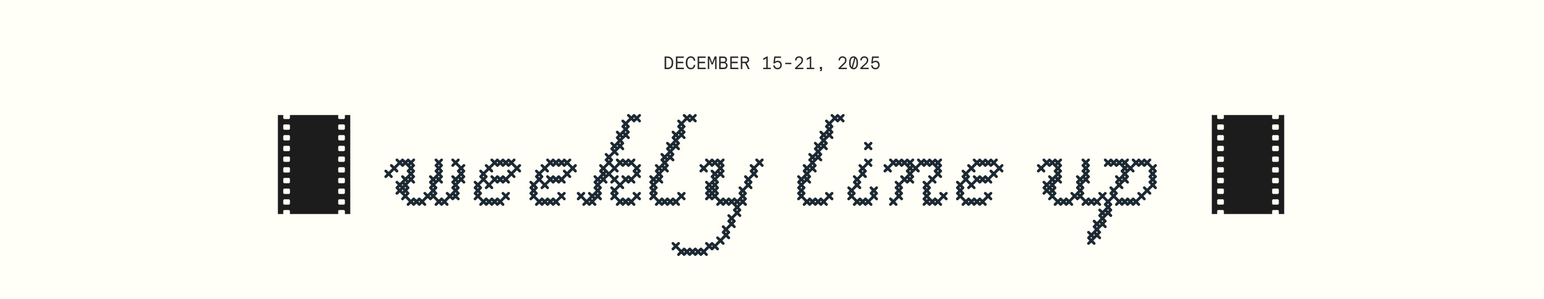 Weekly Line Up (December 15-21) - Silver Hour