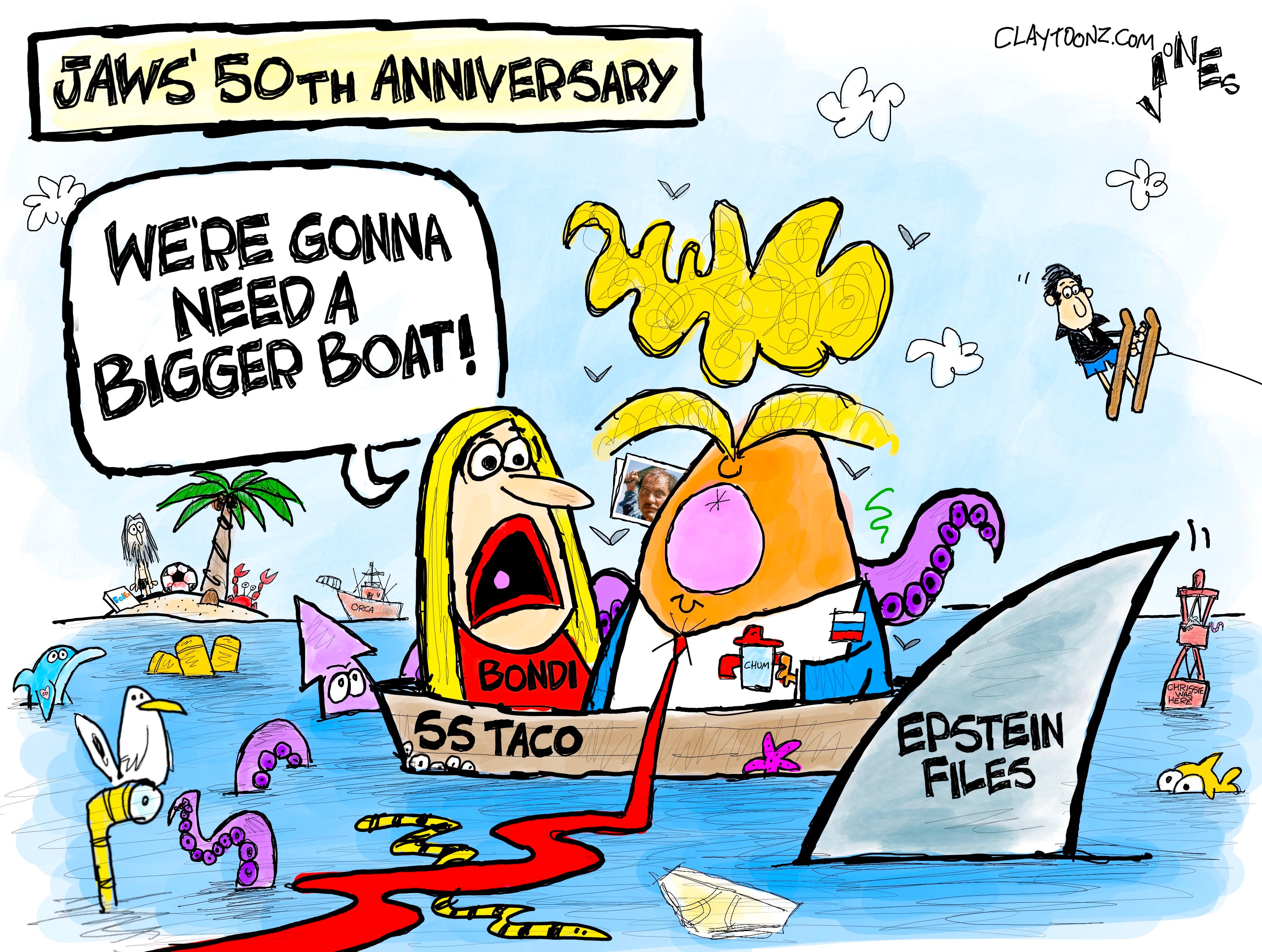 Bigger Boat - by Clay Jones - Claytoonz