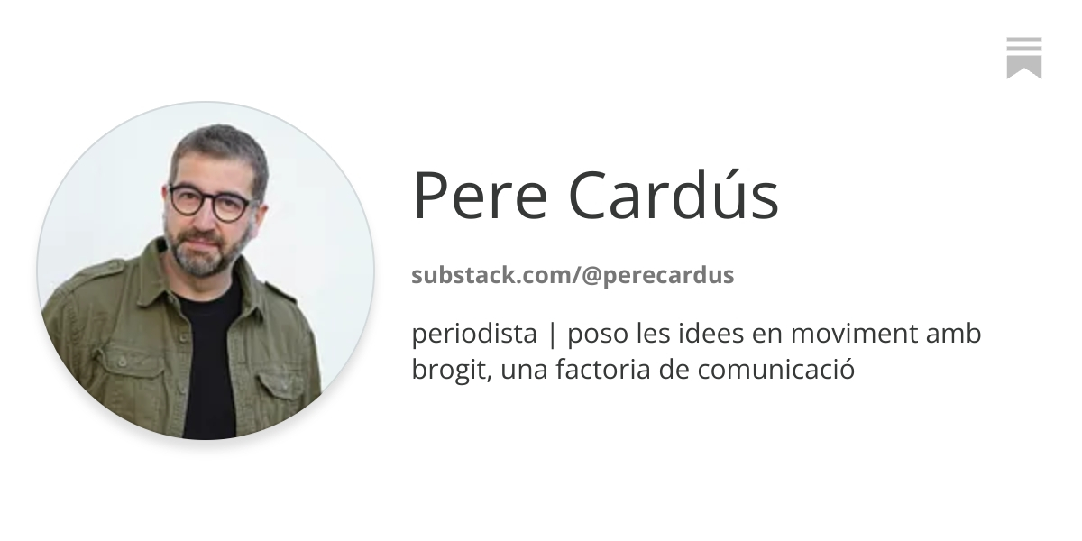 Pere Cardús | Substack