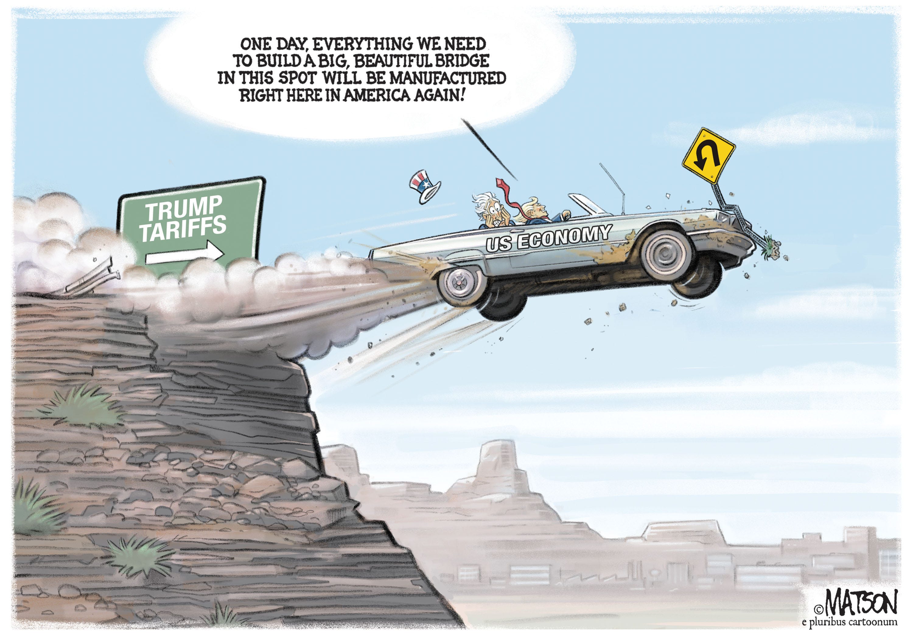 Off the cliff - by RJ Matson - The Contrarian