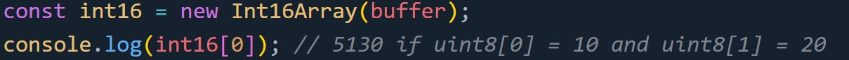 Reading Binary Data in JavaScript with Typed Arrays and ArrayBuffer Reading Binary Data in JavaScript with Typed Arrays and ArrayBuffer