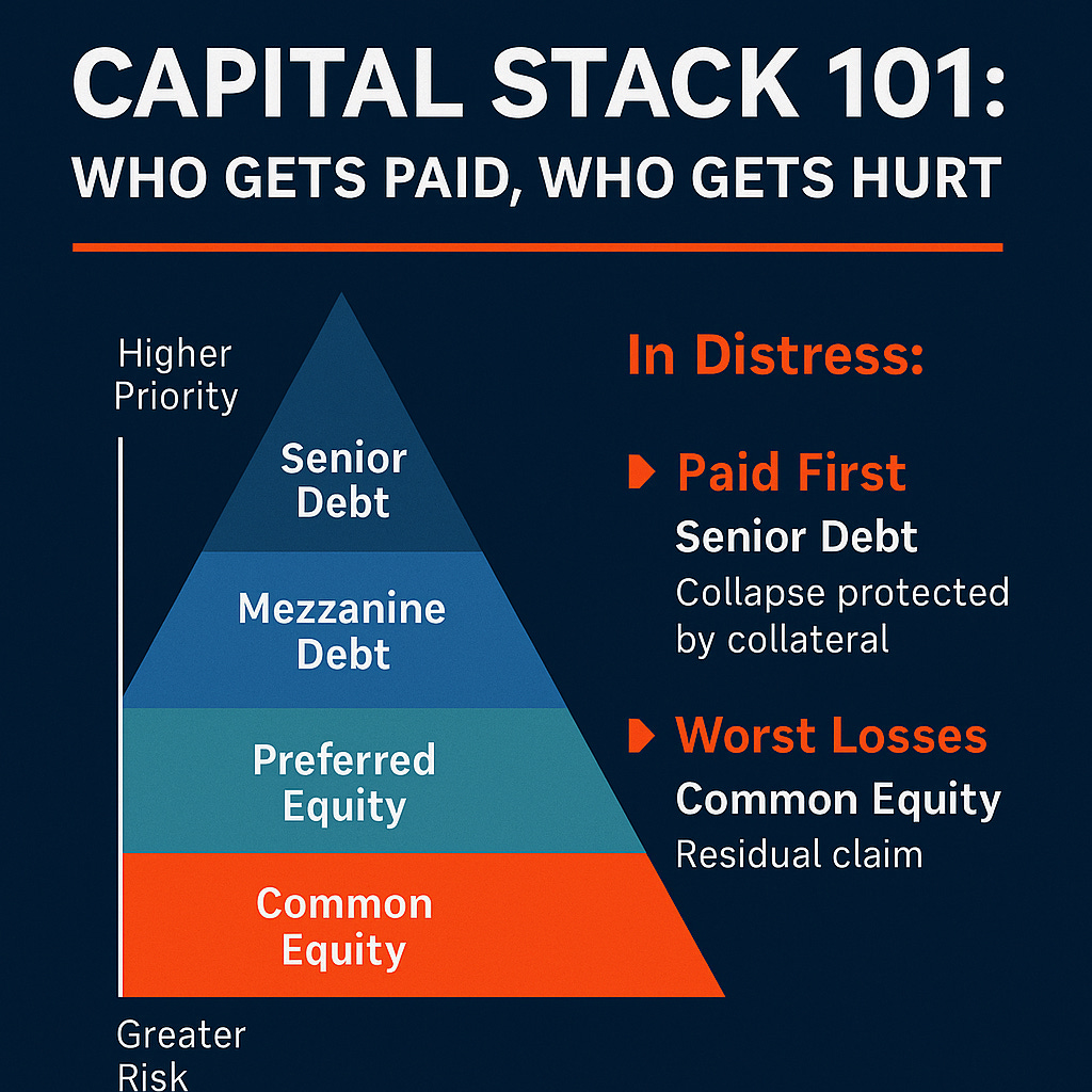 Capital Stack 101: Who Gets Paid, Who Gets Hurt