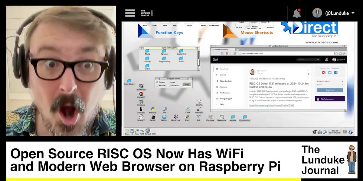 Open Source RISC OS Now Has WiFi and Modern Web Browser on Raspberry Pi