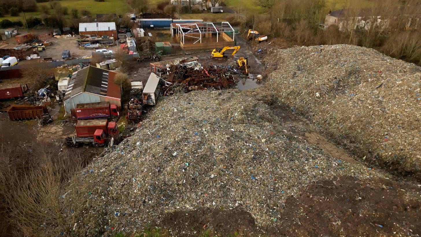 How a rotting illegal waste site belongs to the King’s royal estate