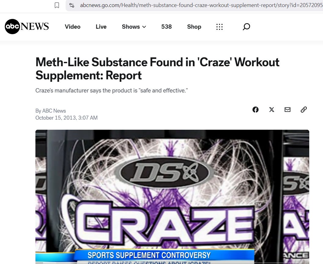 The PROTEIN SUPPLEMENT SCAM: an unbelievable yet true story