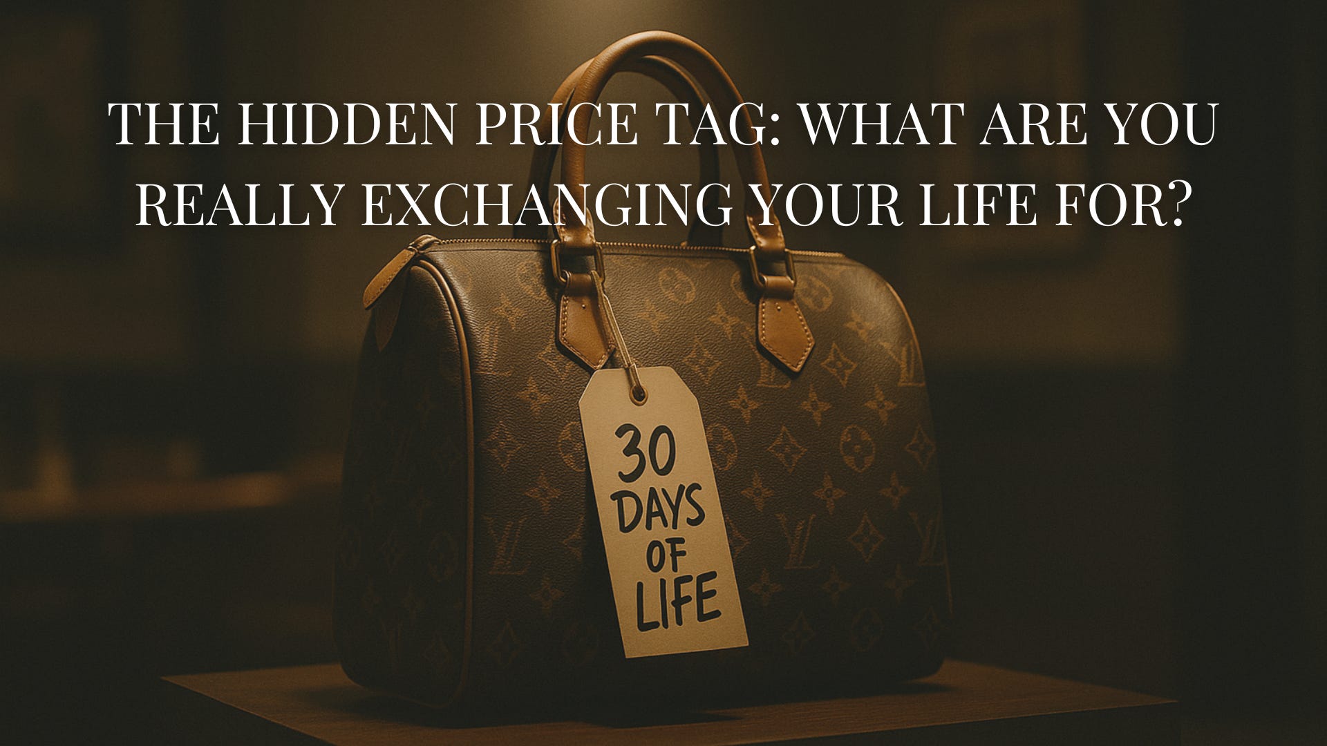 The Hidden Price Tag: What Are You Really Exchanging Your Life For?