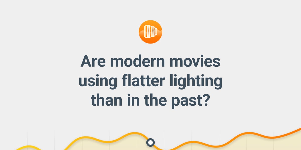 Are modern movies using flatter lighting than in the past?