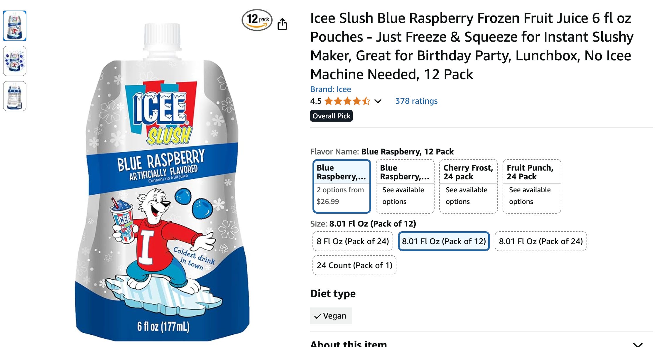 Experiment: The Mystery of Blue Raspberry Flavor