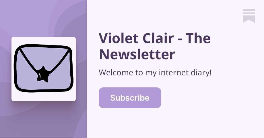 Violet Clair - The Newsletter | Substack