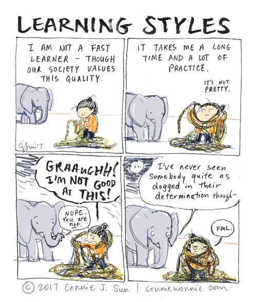 Learning Styles - by Connie Sun - CartoonConnie Comics Blog