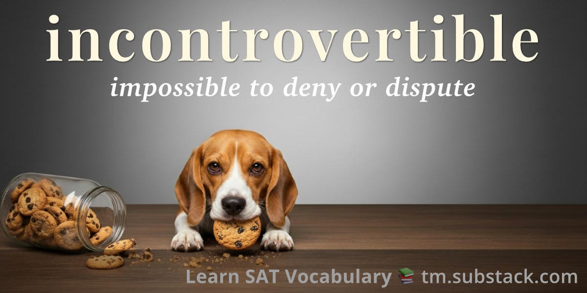 define incontrovertible