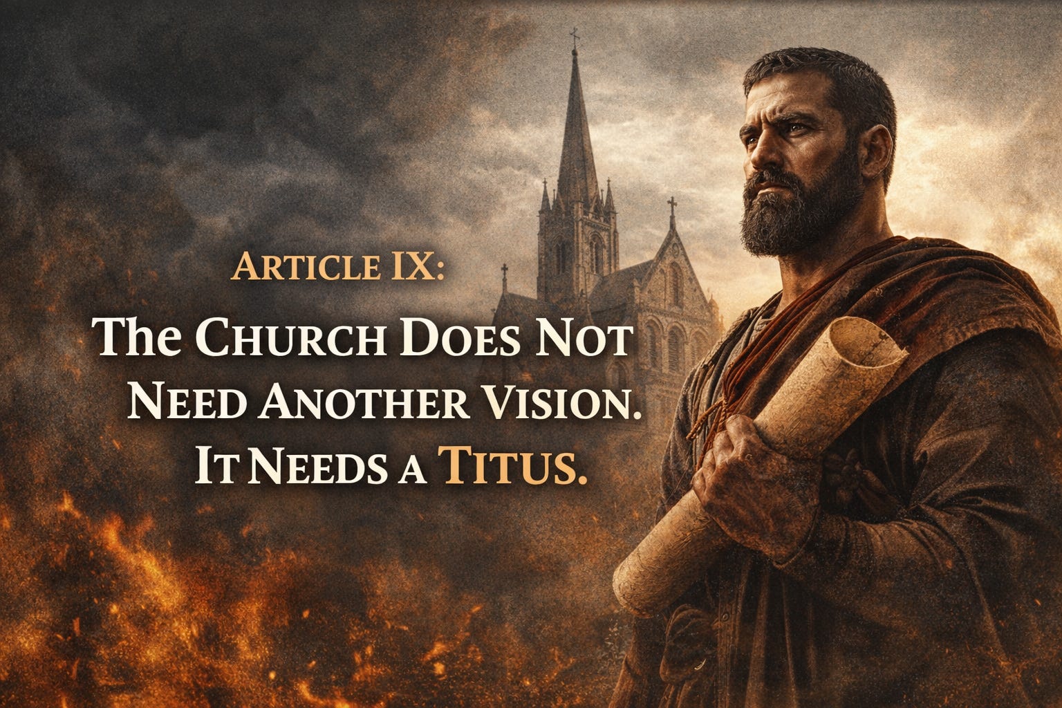 Article IX: The Church Does Not Need Another Vision. It Needs a Titus.