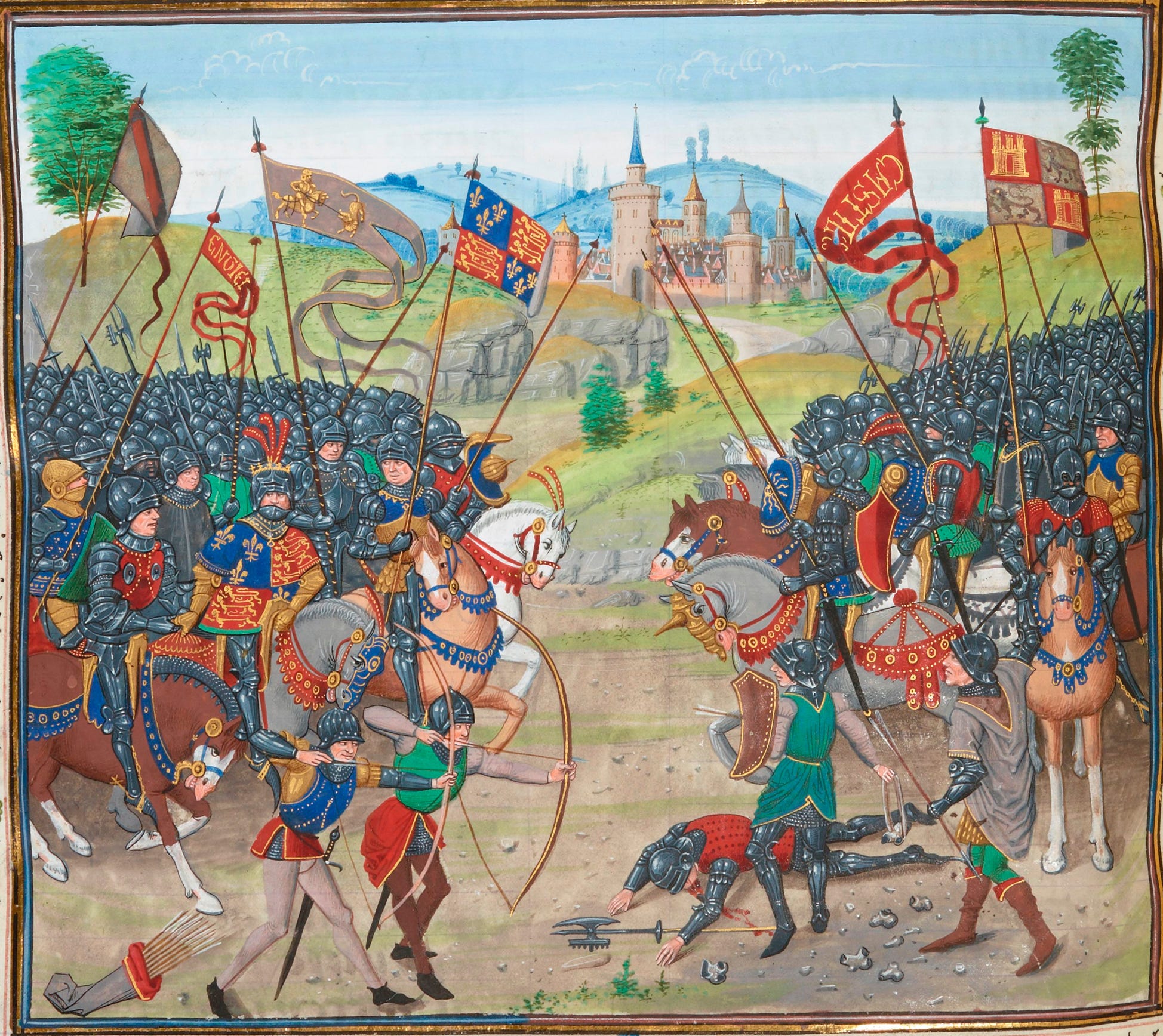 DID MEDIEVAL ENGLISH ARCHERS SHOOT INTO THE AIR?