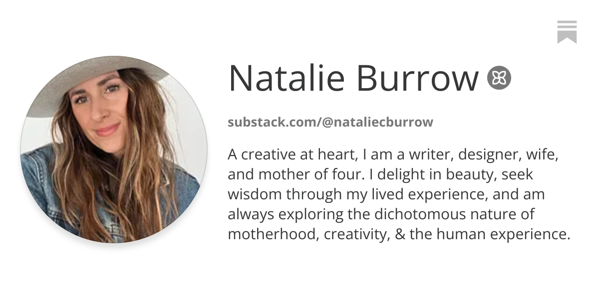 Natalie Burrow | Substack