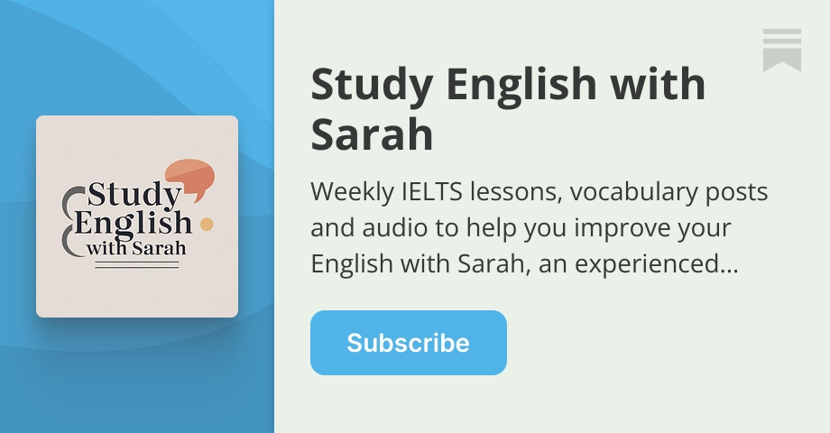 Study English with Sarah | Substack