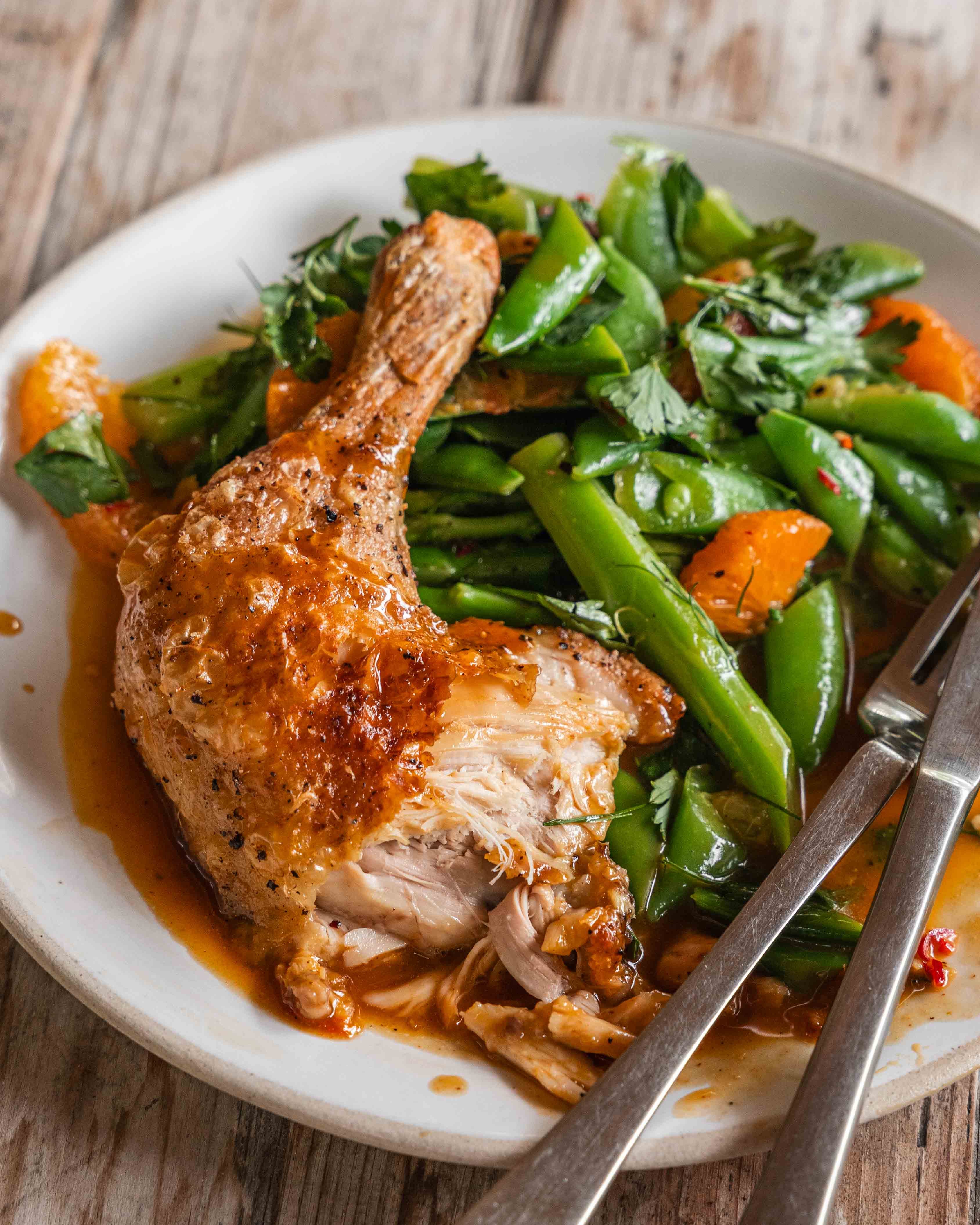 STT 21: Crispy Chicken, Spring Greens & A Buttery Citrus Sauce And The ...