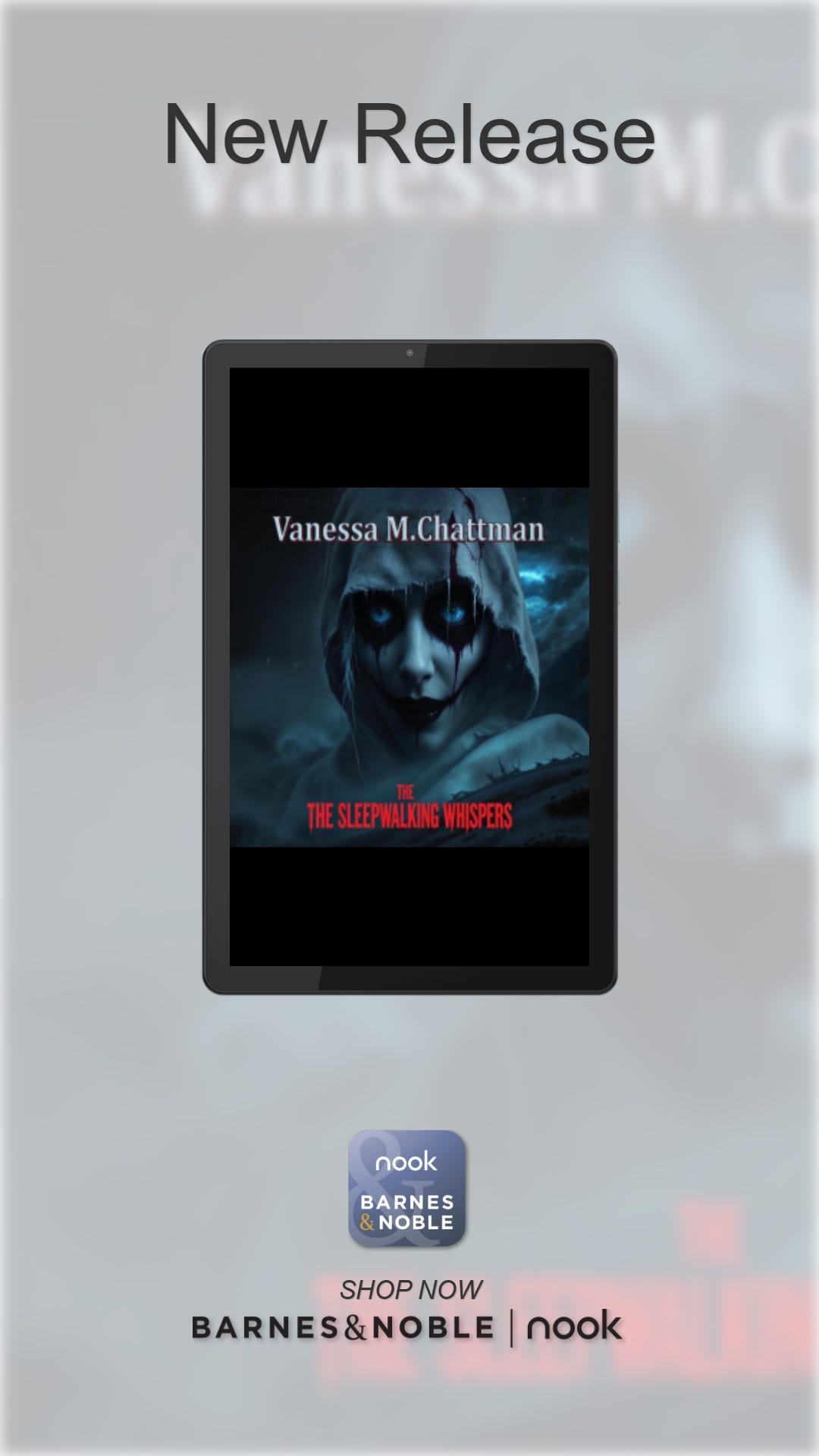 The Sleepwalking Whispers Horror Novel by Vanessa M. Chattman ‑ Made ...