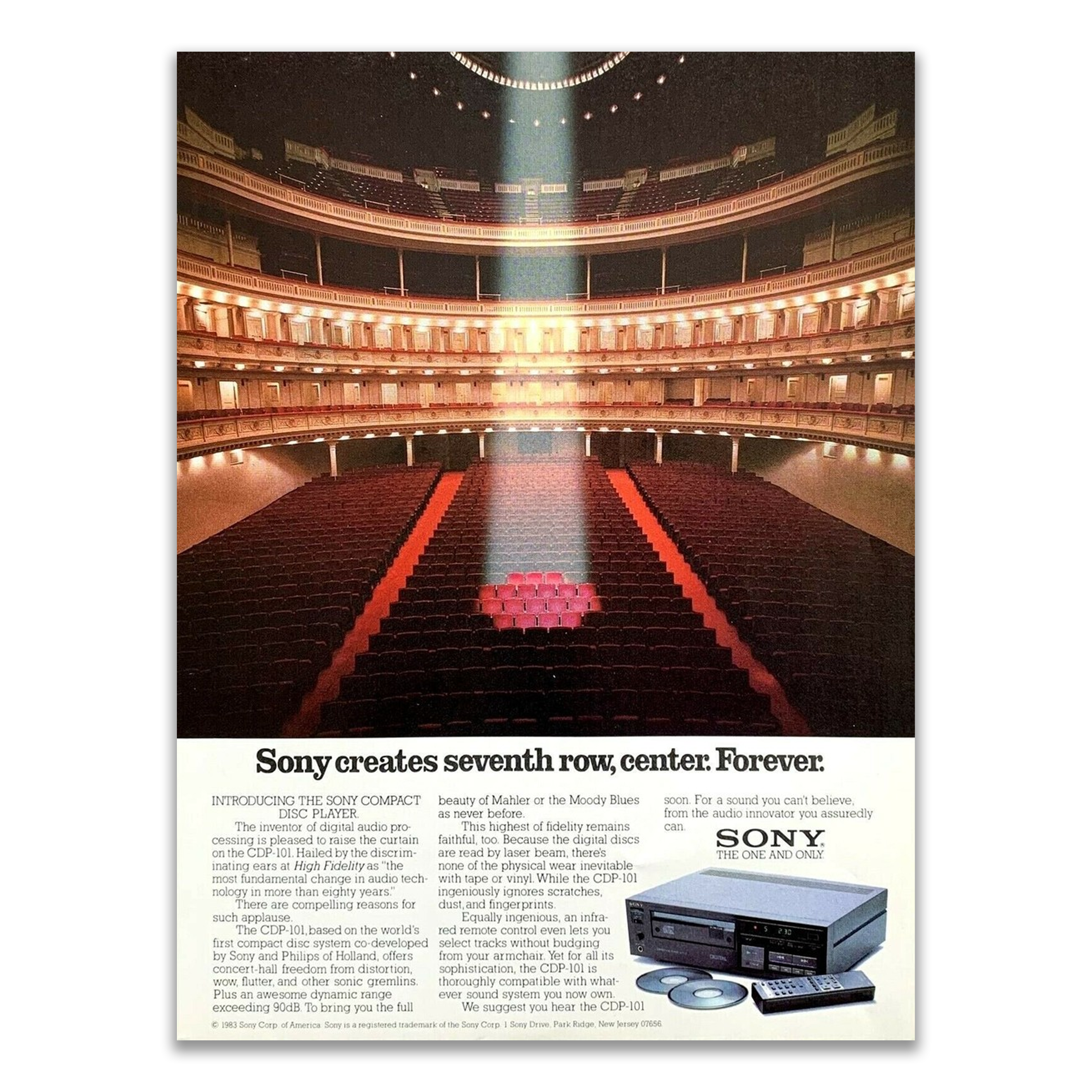 The First Compact Disc Player: Sony’s CDP-101