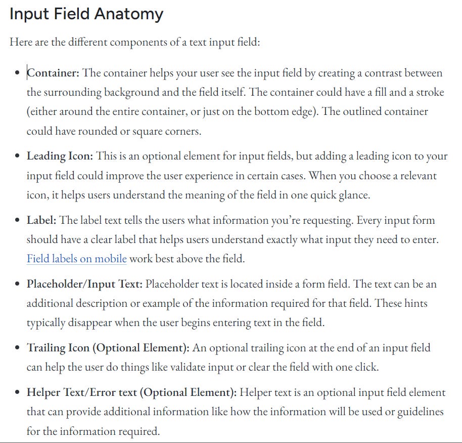 Creating a simple "Input Text" component set