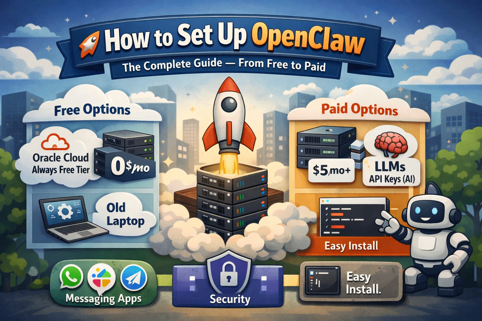 ⚙️ How to Set Up OpenClaw (The Complete Guide — From Free to Paid)