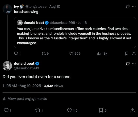 DOGPILE: THE DONALD BOAT STORY - donald boat