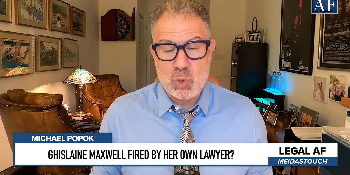 Maxwell Dumped by Lawyer and Demands Release from Trump