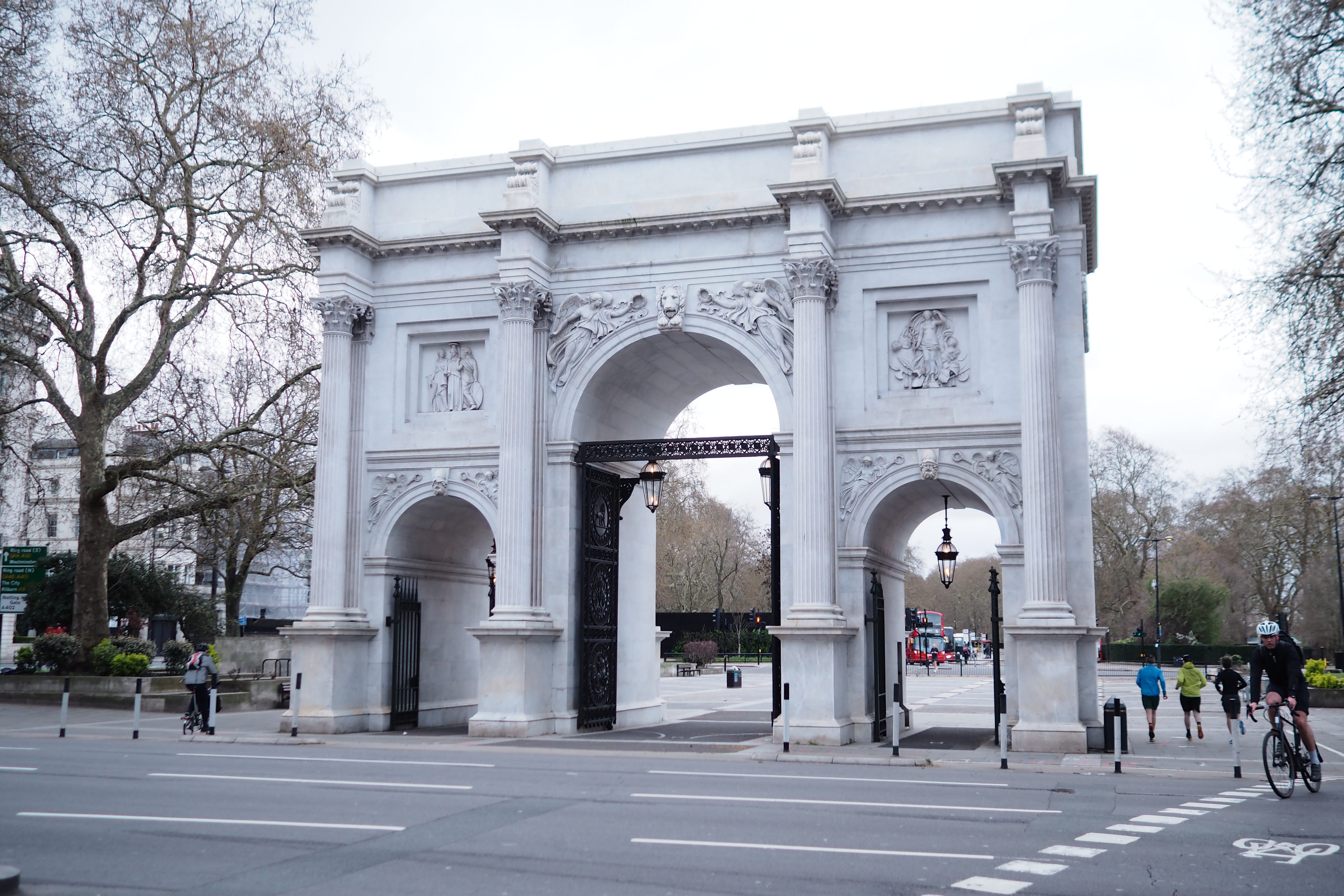 A marbled arch at the crossroads of an ancient trade route