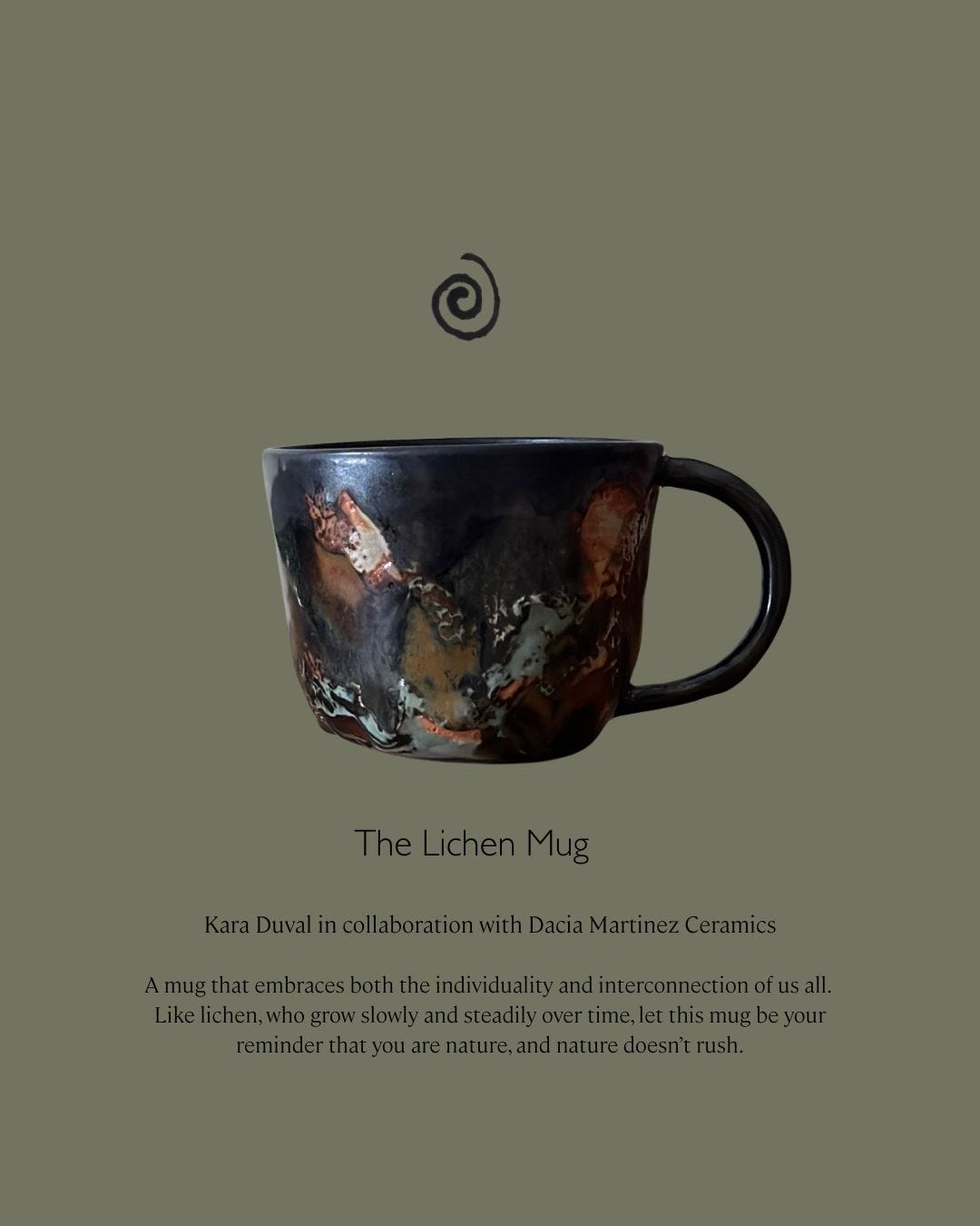 The Lichen Mug - by Kara Duval - All Done For Today