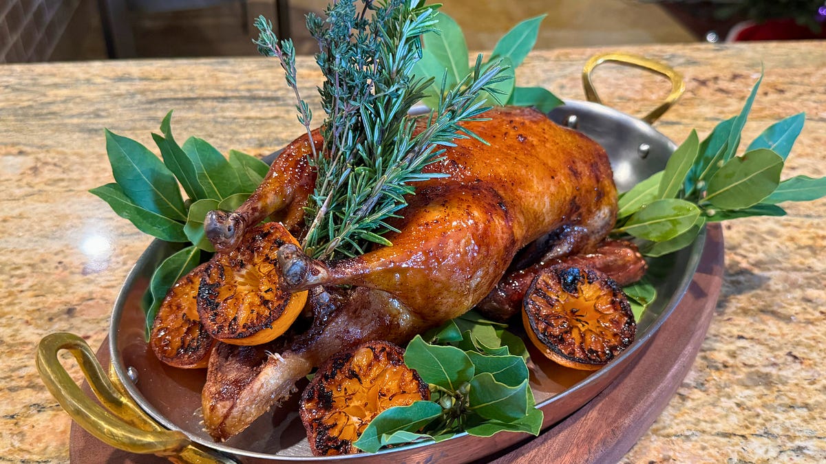 🍊🦆 Orange-Glazed Roast Duck