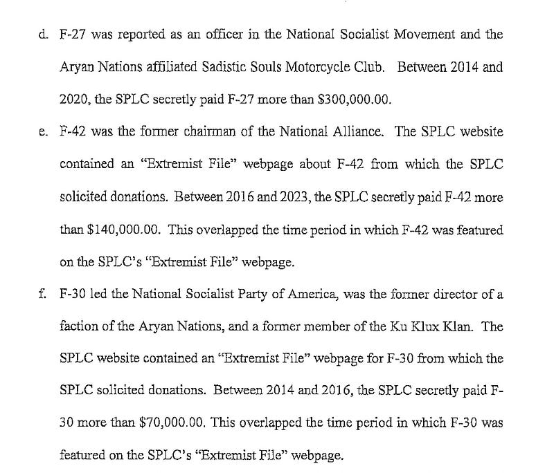 Andy Ngo (@mrandyngo): "Wow. The SPLC is accused by the DOJ of paying ...