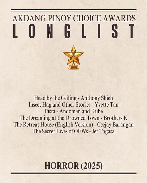 UPDATE: The Dreaming at the Drowned Town Makes the Akdang Pinoy Choice ...