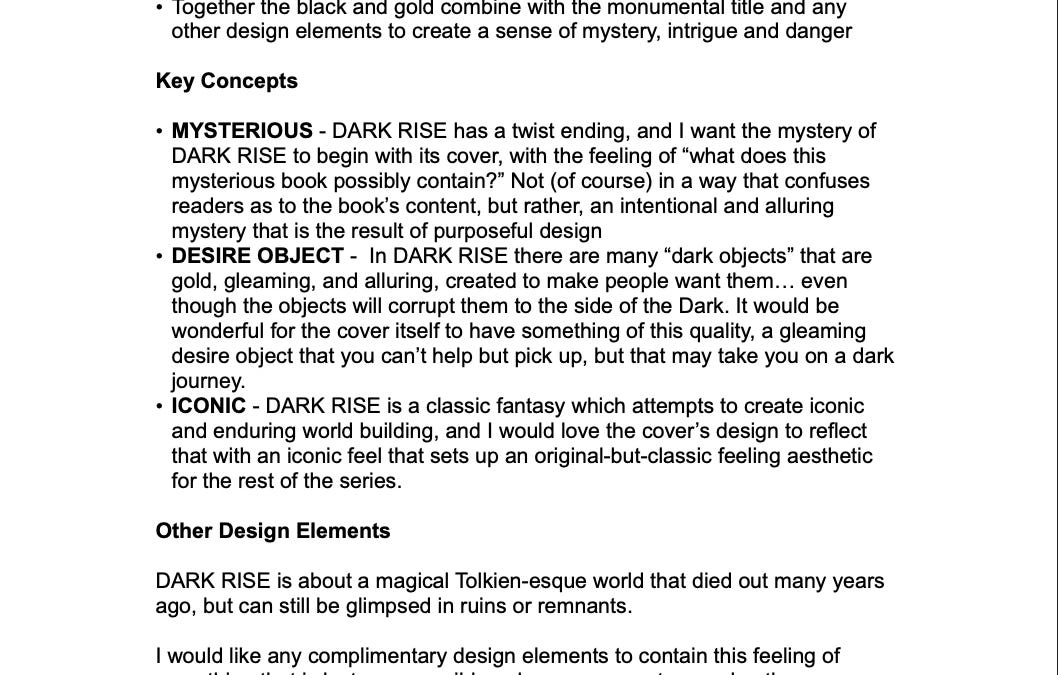 Behind-the-scenes: The Dark Rise covers