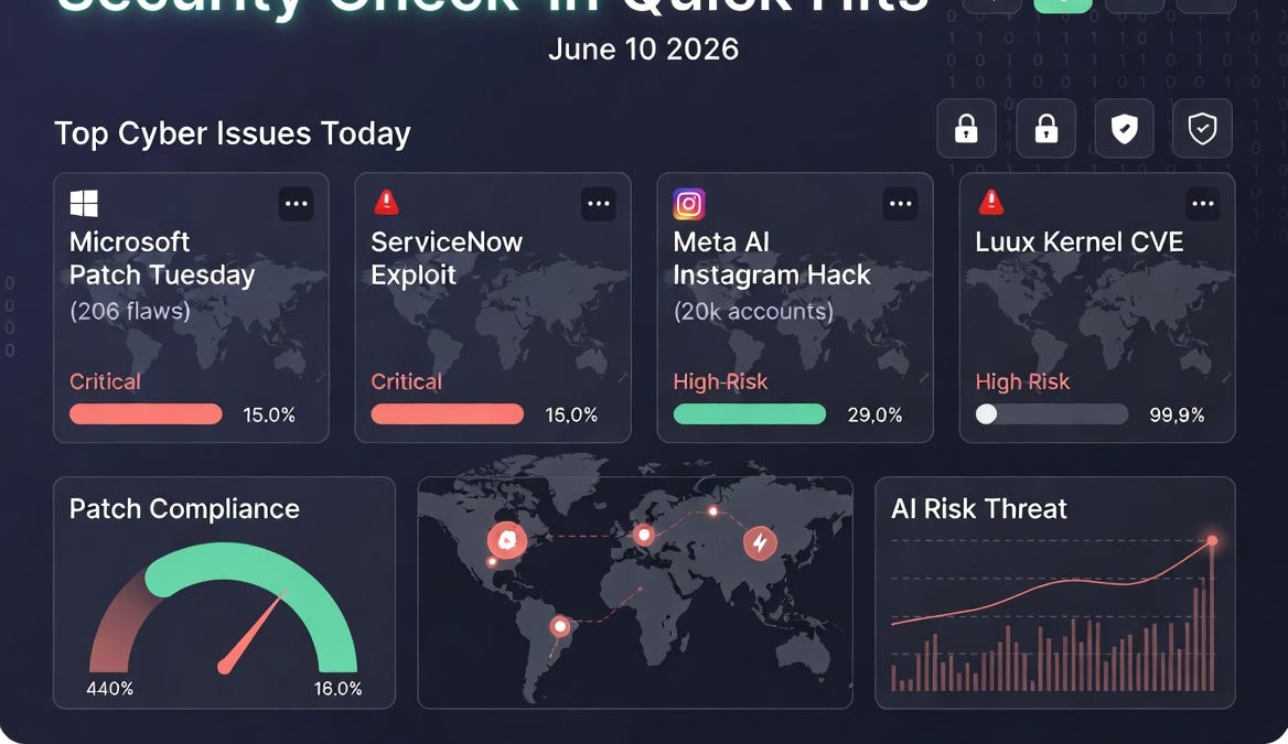 Security Check-in Quick Hits: Patch Tuesday Overload, AI Support ...