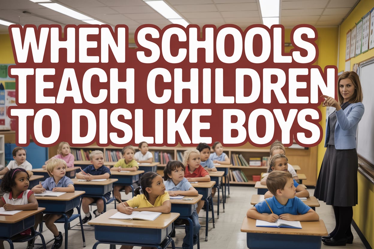 When Schools Teach Children to Dislike Boys - by Tom Golden