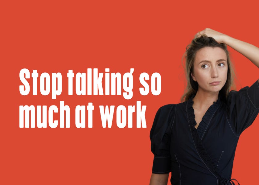 stop talking at work