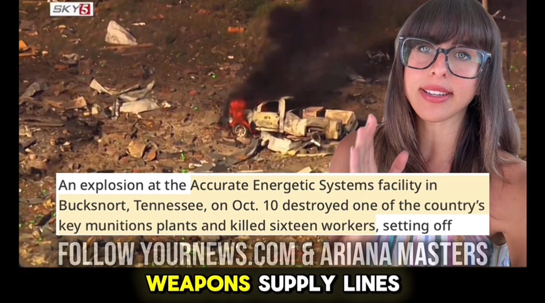 🚨Tennessee Bomb Factory Explosion Cripples U.S. Arms Supply??