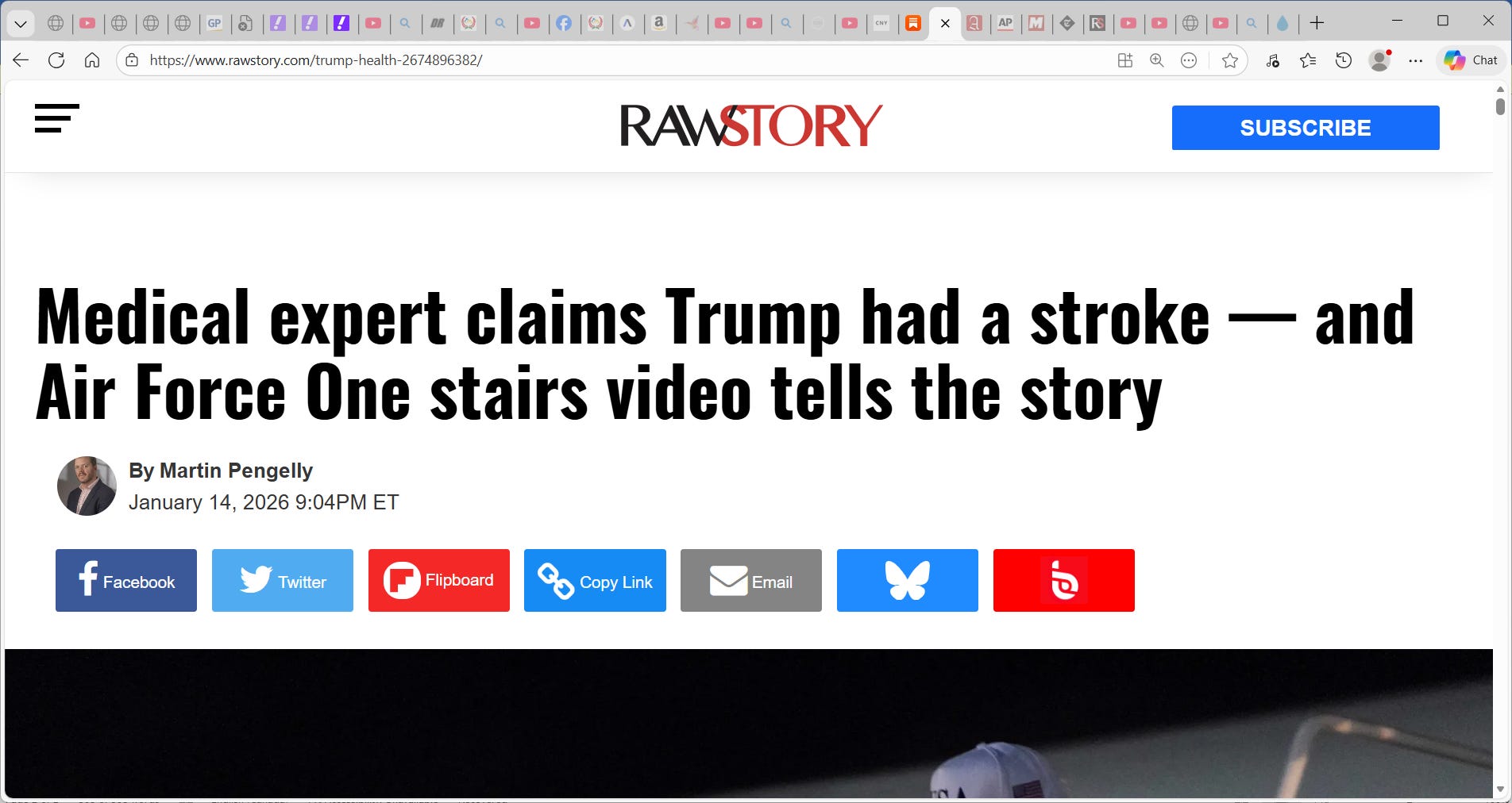 Medical expert claimed POTUS Trump had stroke & Air Force One stairs ...