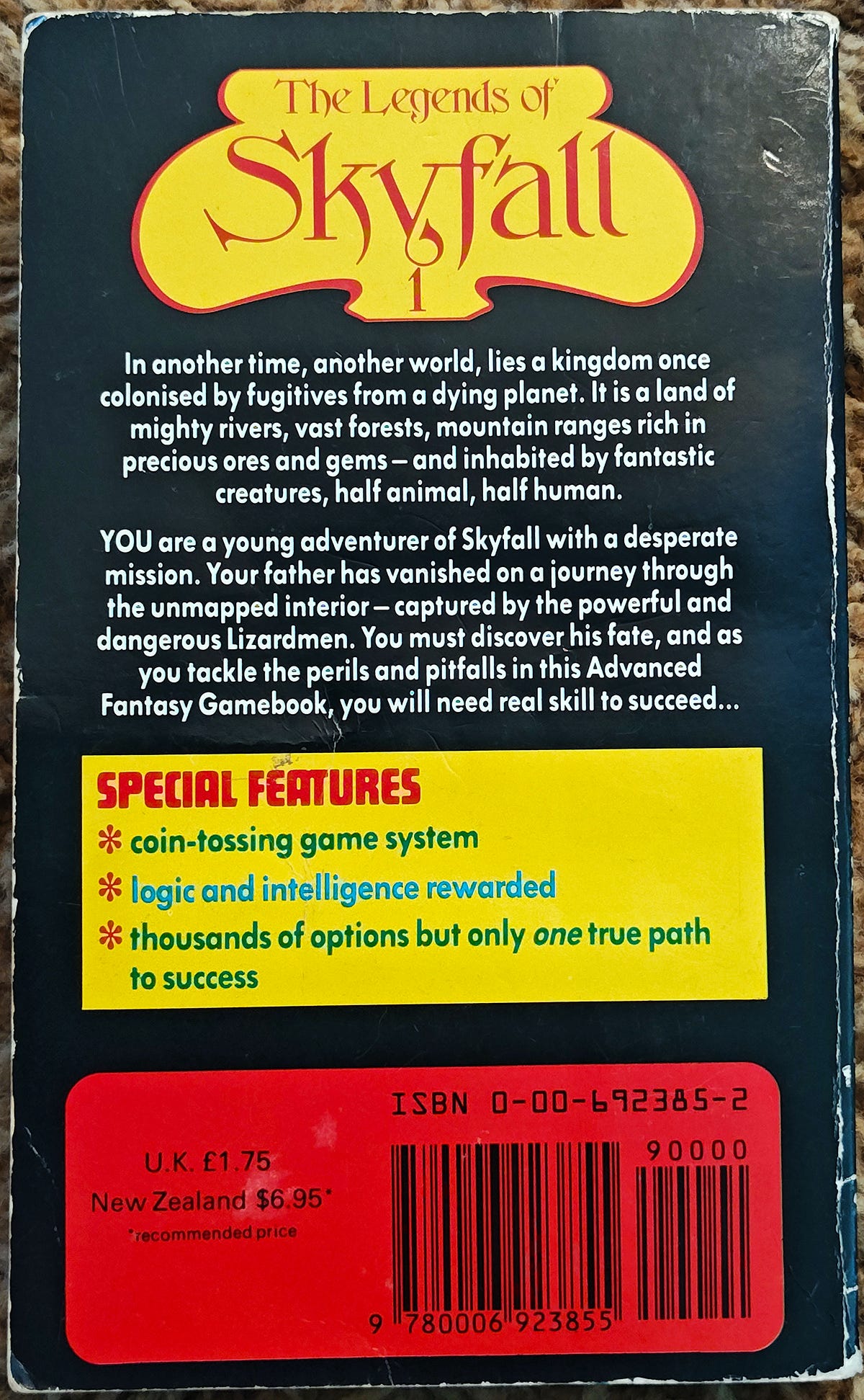 Rediscovered Relic: Monsters of the Marsh Advanced Fantasy Gamebook