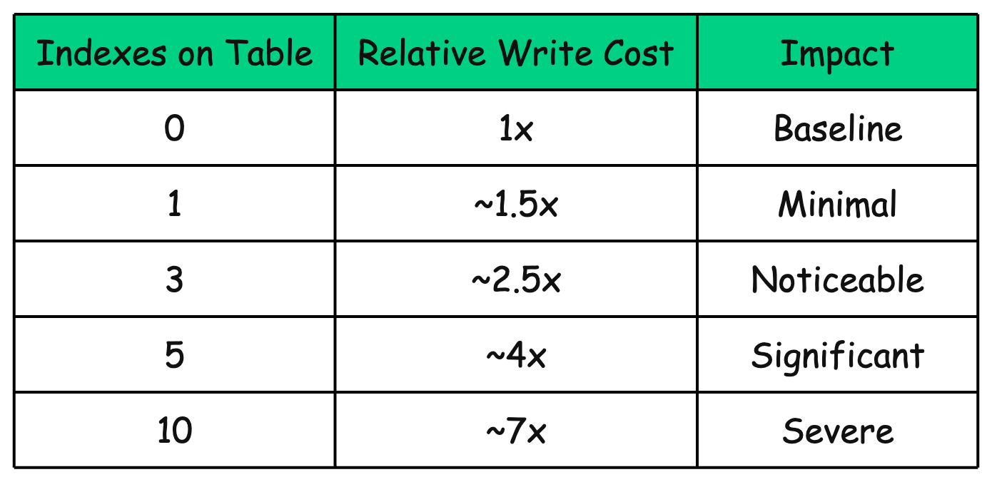 The Hidden Cost of Database Indexes