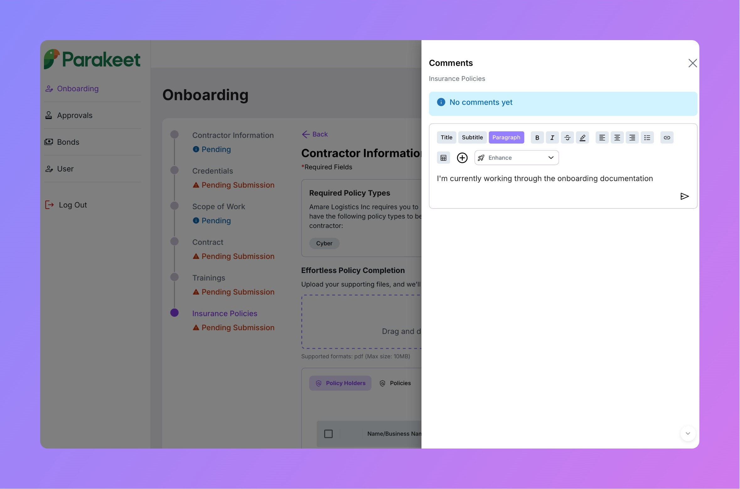 Contractors Onboarding: Invitation & Management 🚀