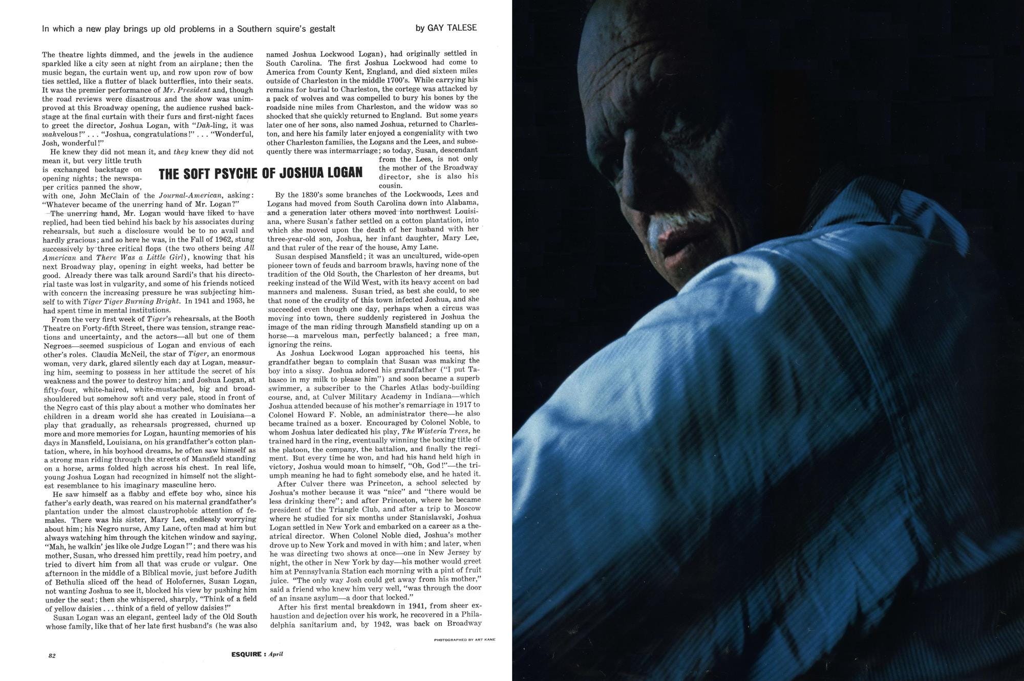 The Soft Psyche of Joshua Logan - James Grissom