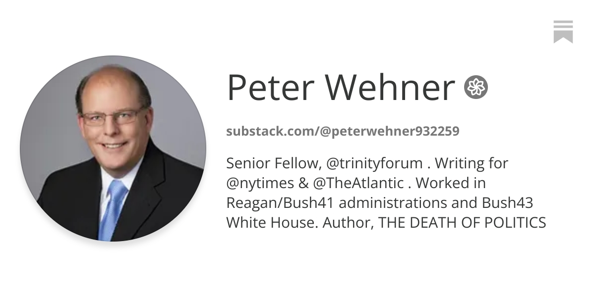 Peter Wehner | Substack
