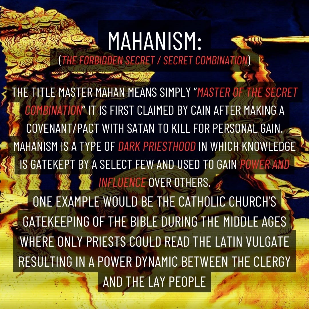 The Masters of the Secret Combination (Mahanism): A Video Exposé