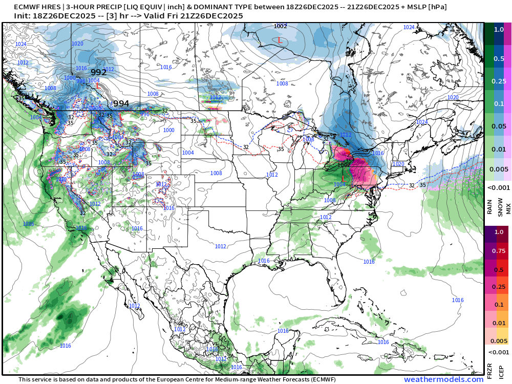 December 26, 2025 Friday Evening Winter Weather