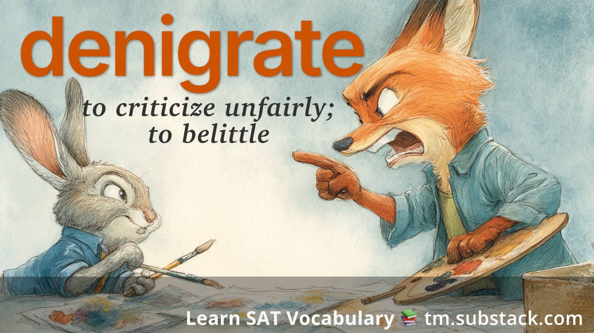 denigrate antonyms