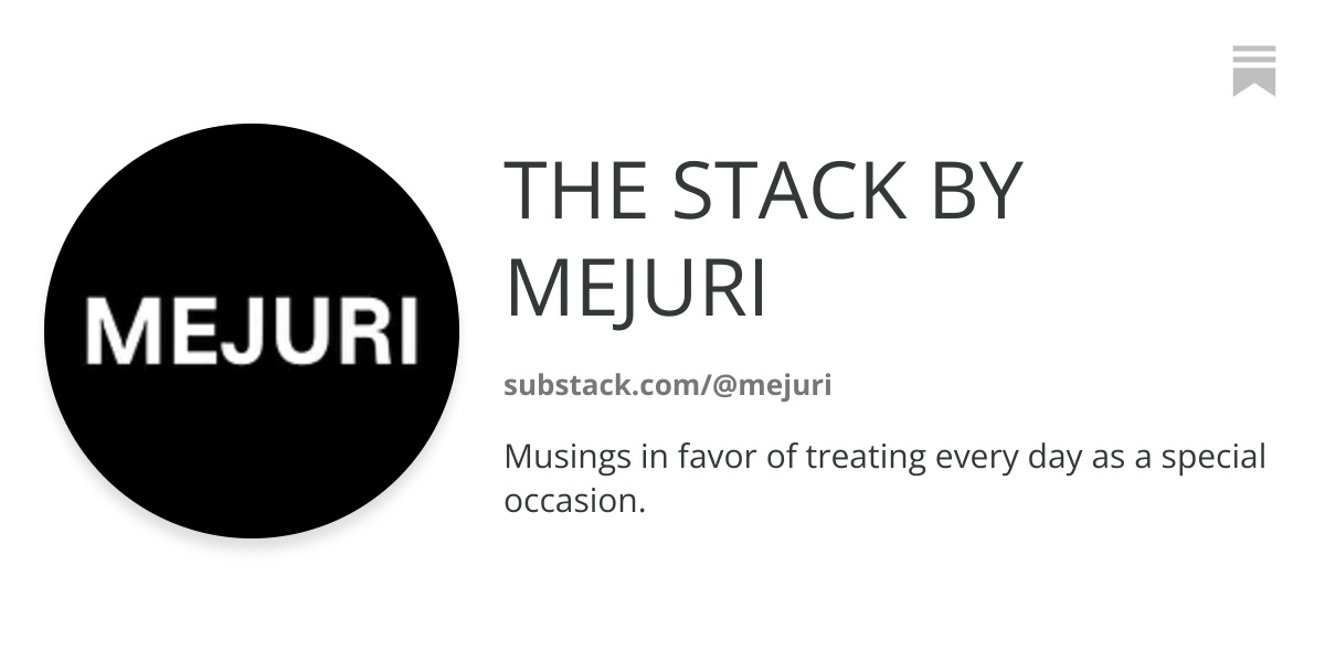 THE STACK BY MEJURI | Substack