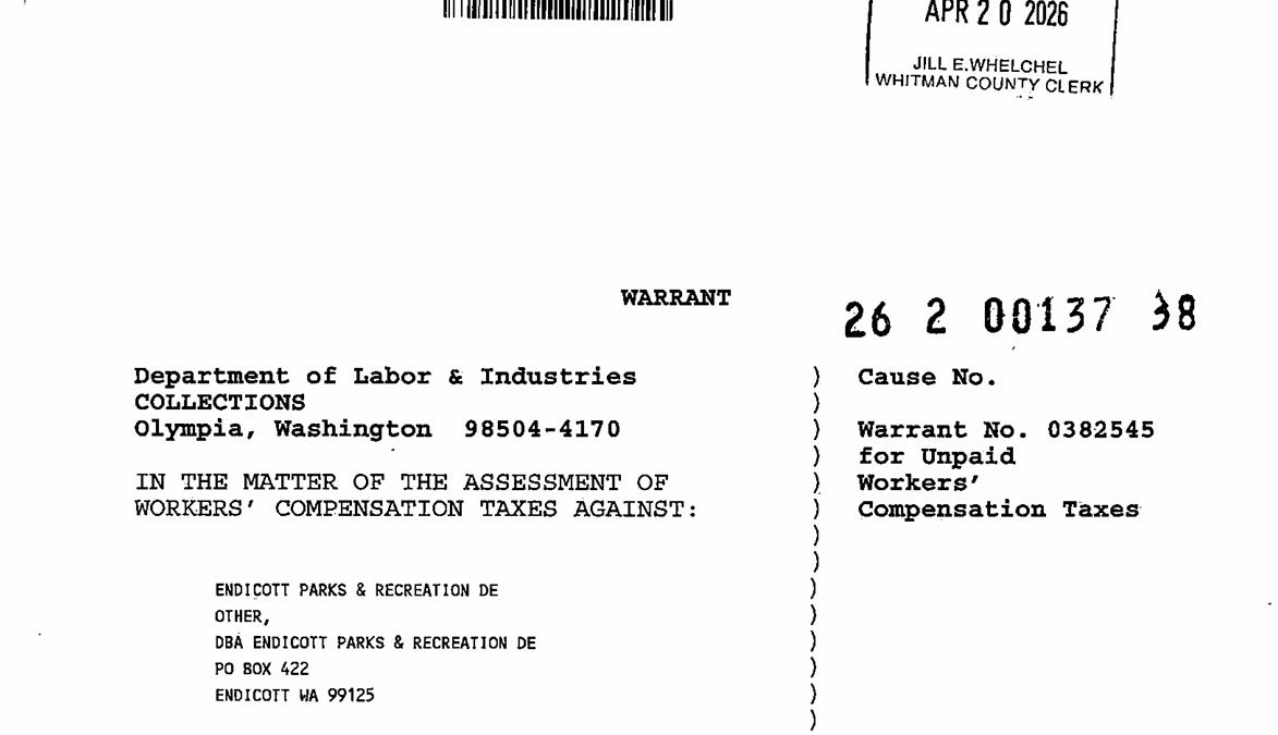 Endicott Parks & Rec’s $1,024 Plot Twist?: An Active Tax Warrant