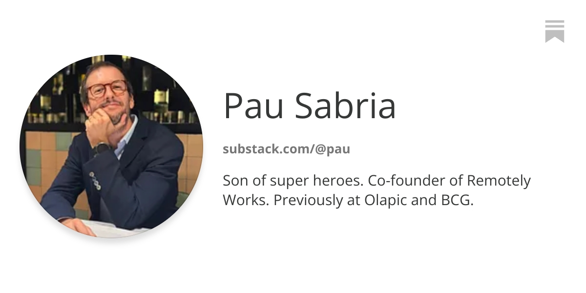 Pau Sabria | Substack