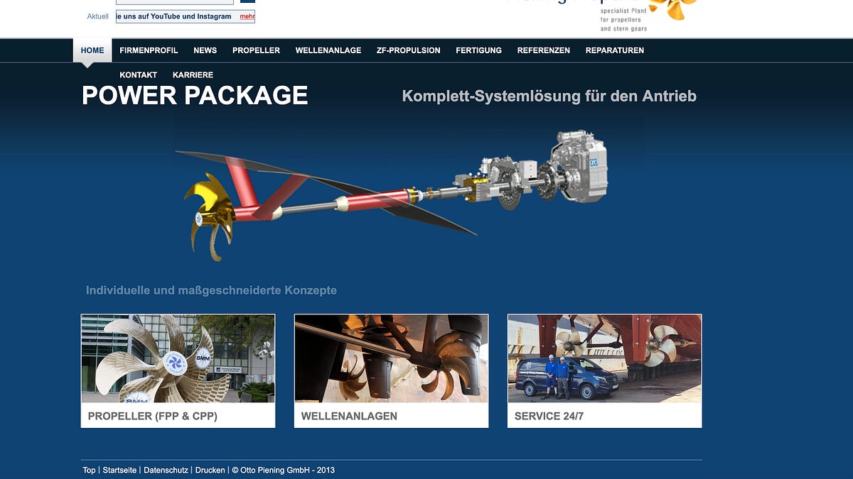 Otto Piening GmbH – Strategic-Industrial Profile in Naval Propulsion ...